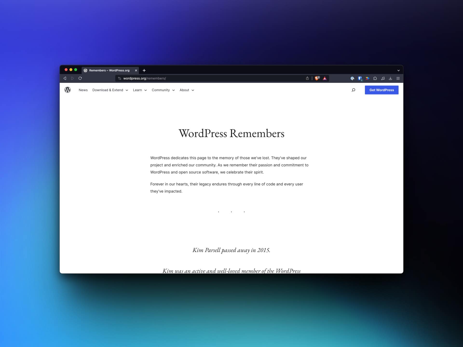 A Place to Remember WordPress Community Members - The WP Minute